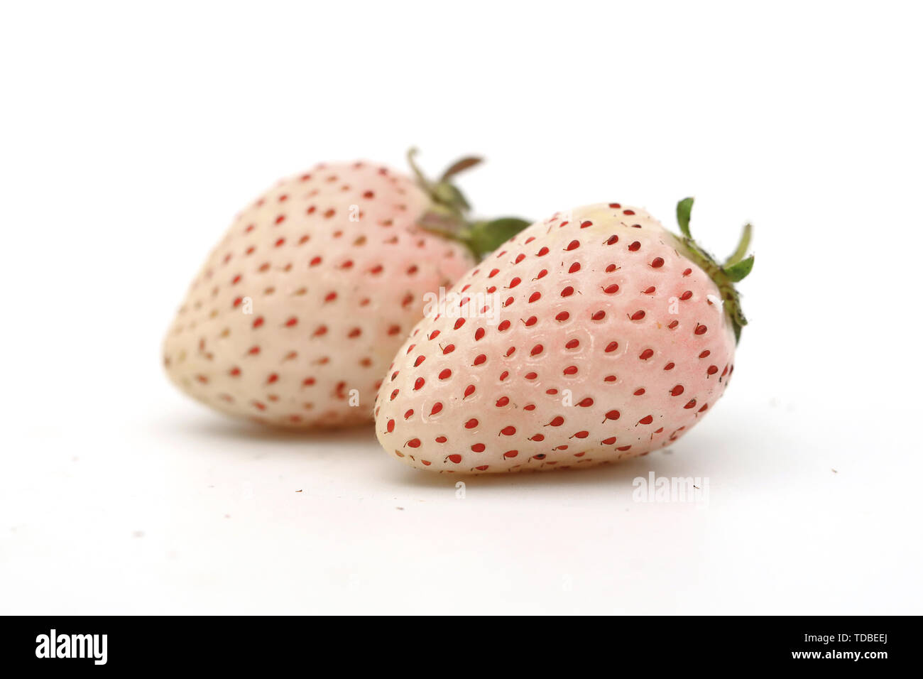 Net red strawberry, Japanese light snow strawberry, also known as white ...