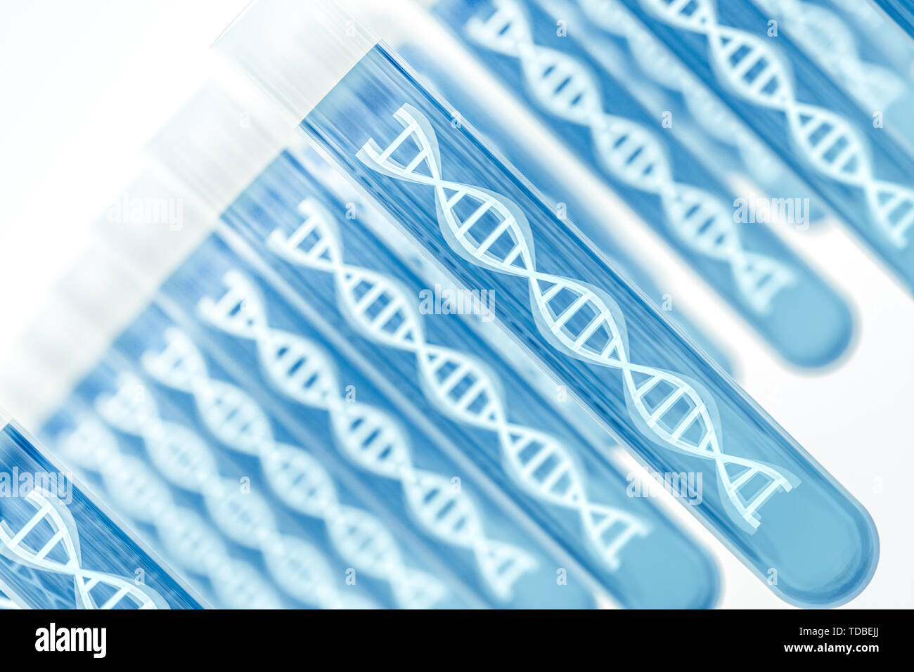 DNA in the test tube, three-dimensional rendering Stock Photo - Alamy