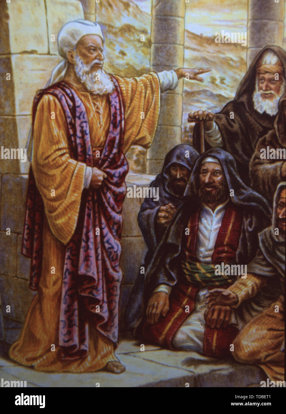 Illustration from the Bible depicting "Isaiah 14:25" Isaiah Prophesies ...