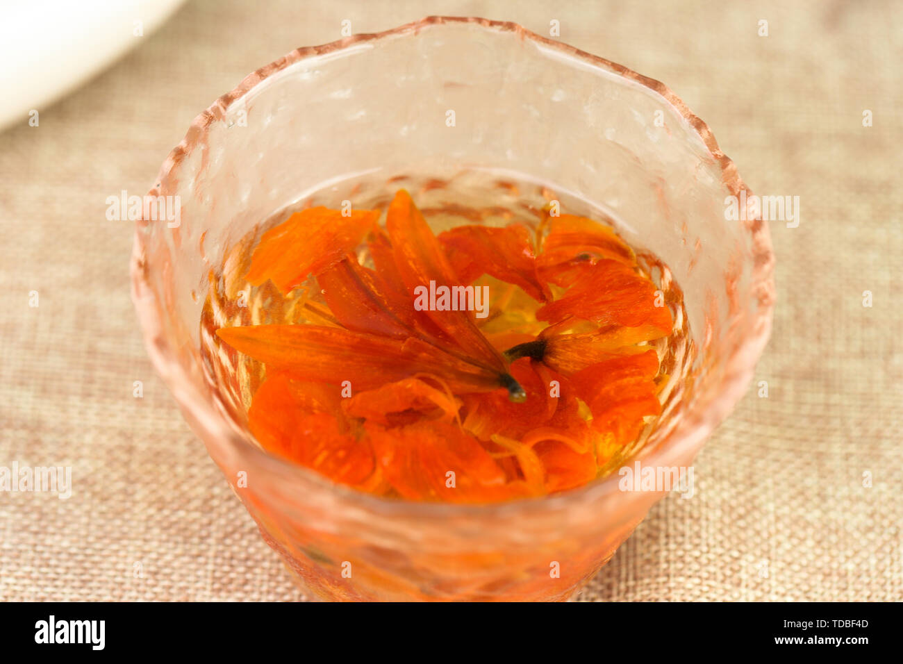 Lily flower tea Stock Photo - Alamy