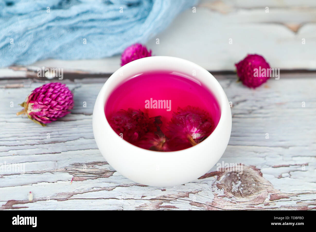 Thousand-day red flower tea Stock Photo - Alamy