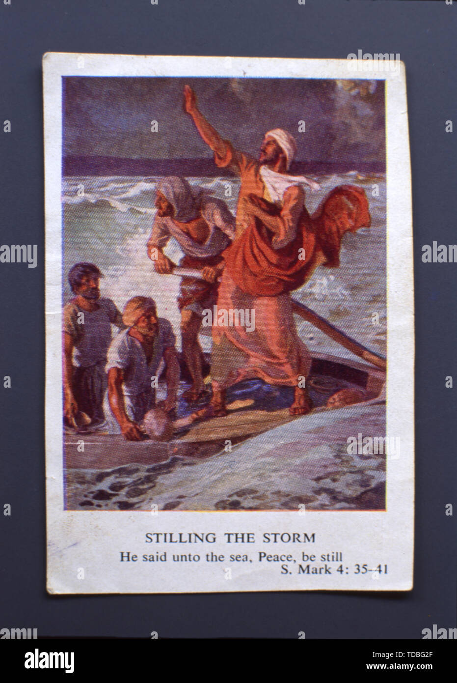 Jesus stilling the storm hi-res stock photography and images - Alamy