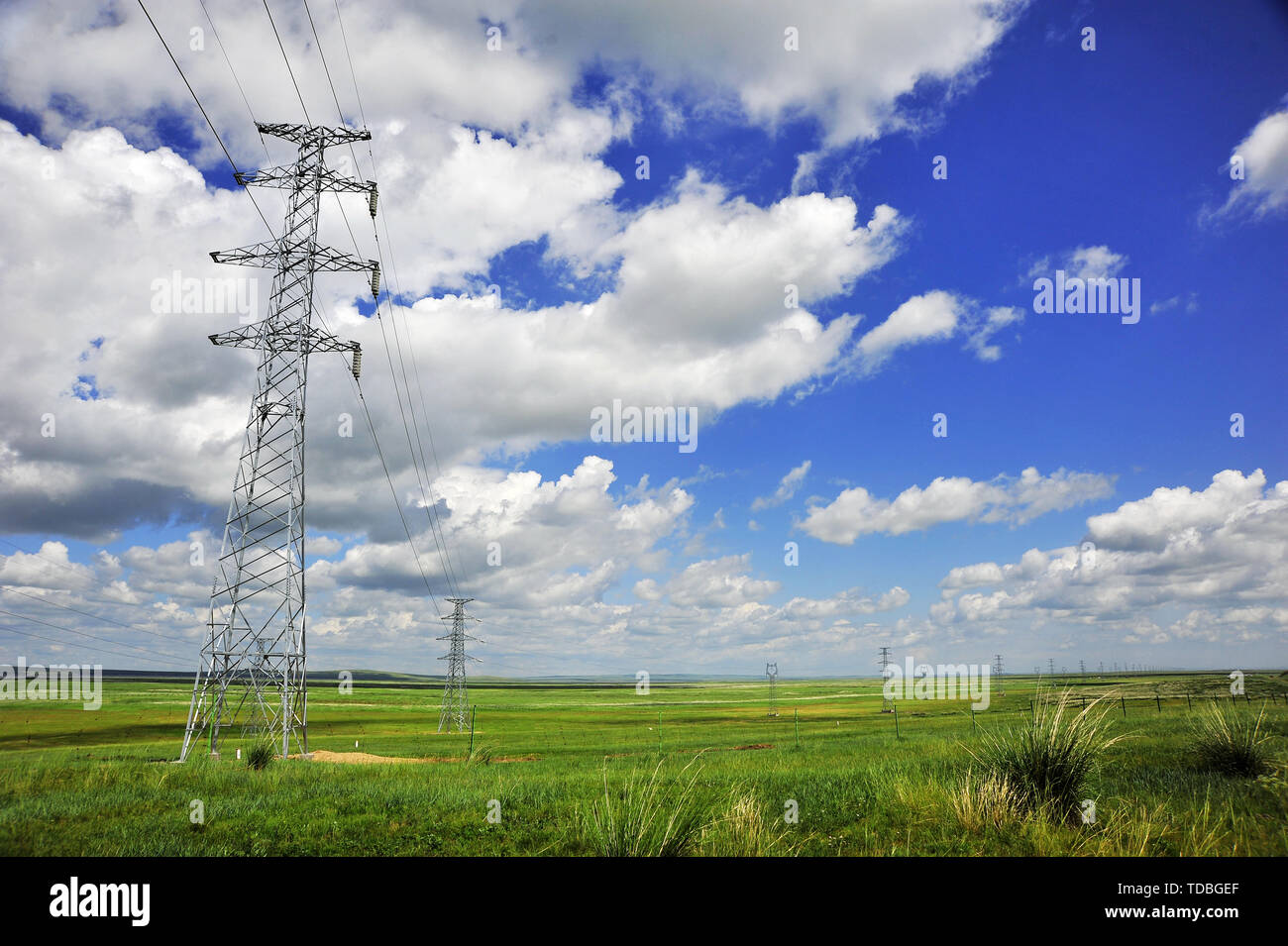 The Hulunbuir Prairie is beautiful Stock Photo - Alamy