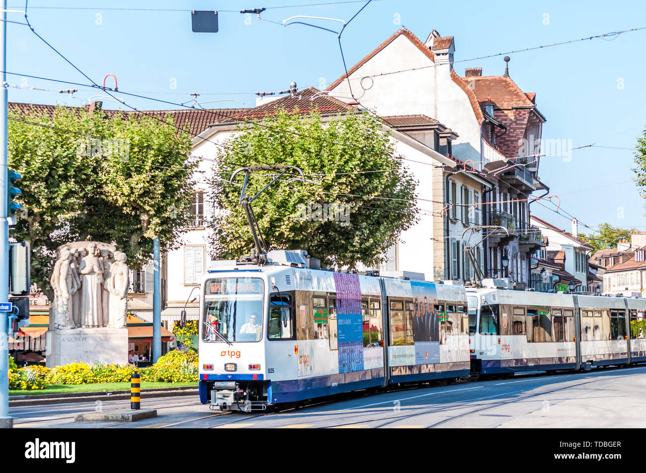 Small town, urban scenery in Europe Stock Photo - Alamy