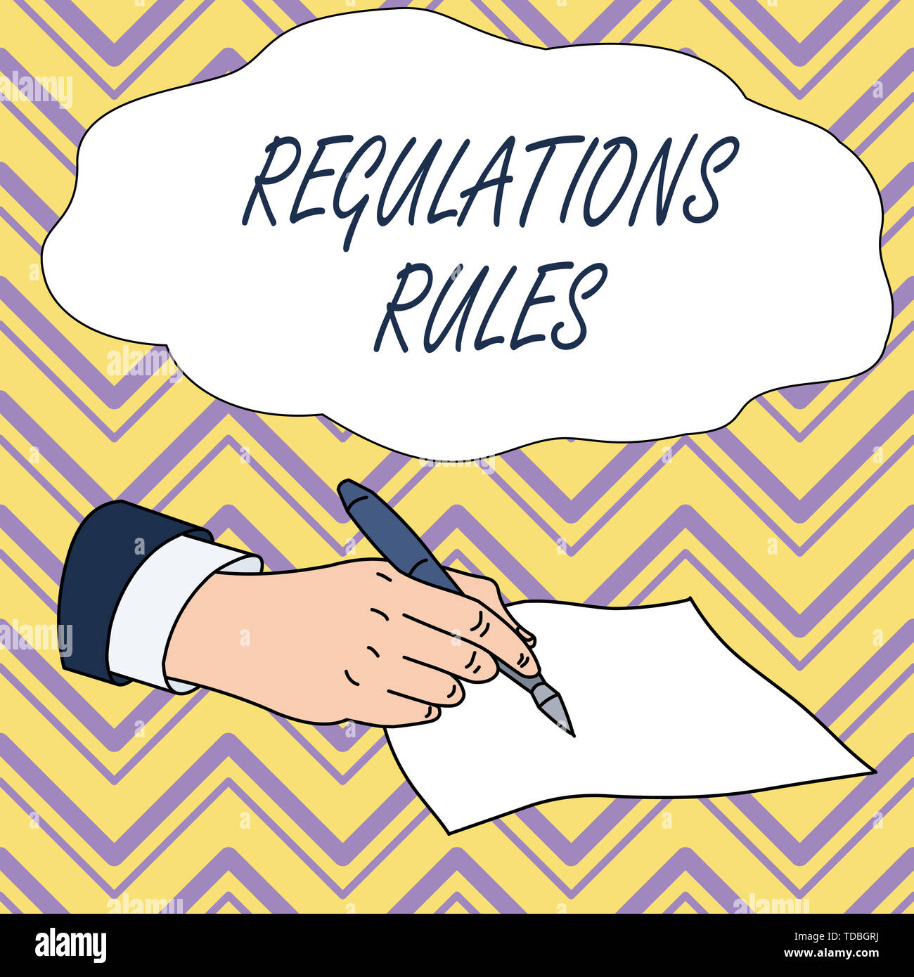 Conceptual hand writing showing Regulations Rules. Concept meaning ...