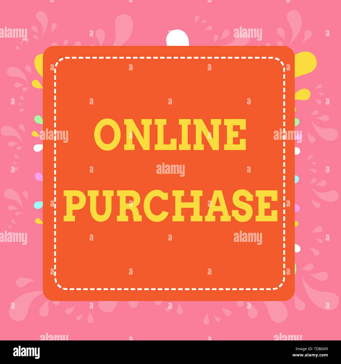 Writing note showing Online Purchase. Business concept for Purchases ...