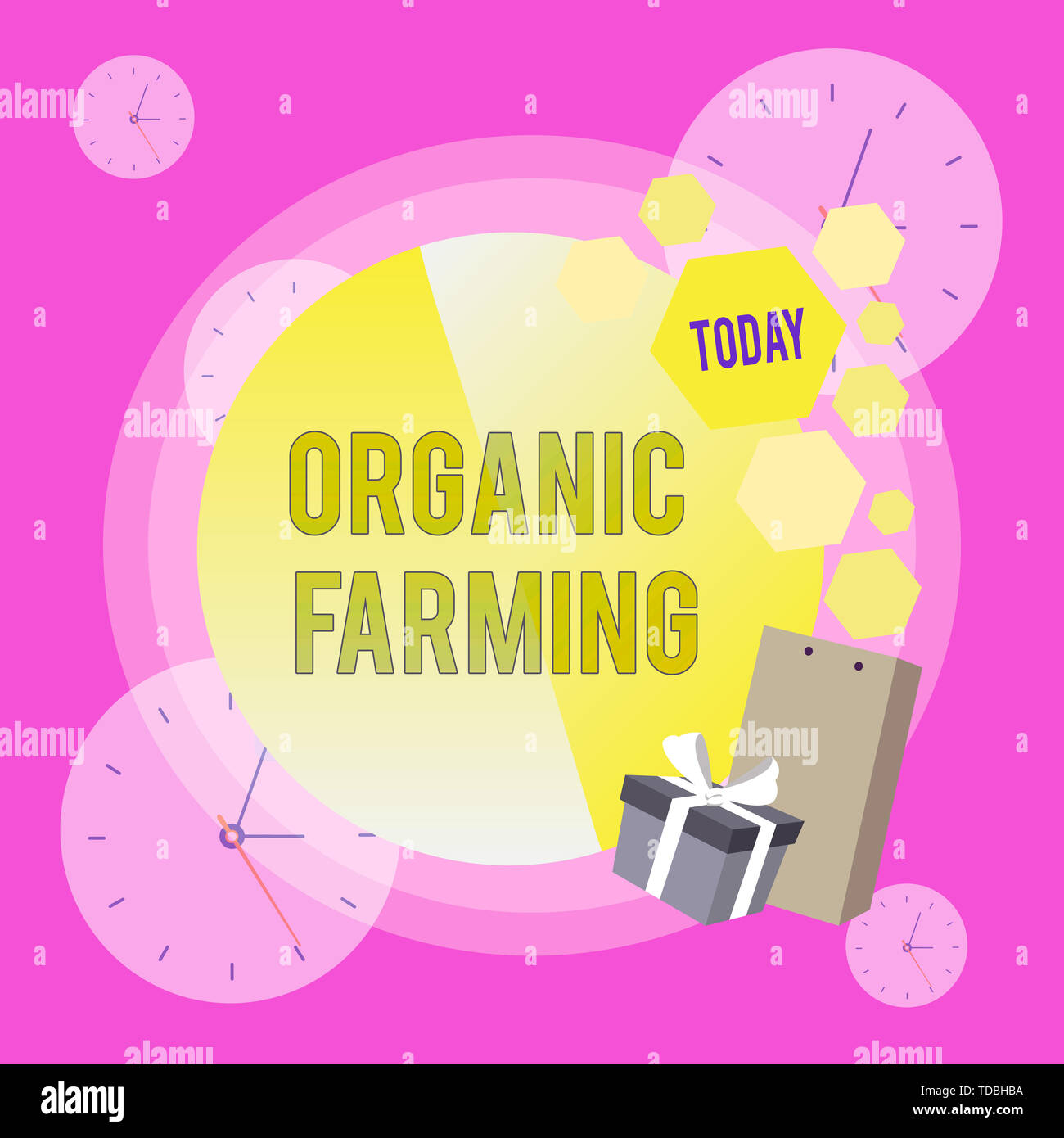 Conceptual hand writing showing Organic Farming. Concept meaning an ...