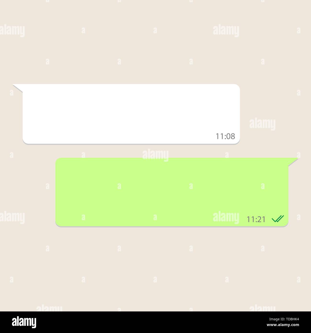 Social network chat speech bubble . Template for your design Stock ...