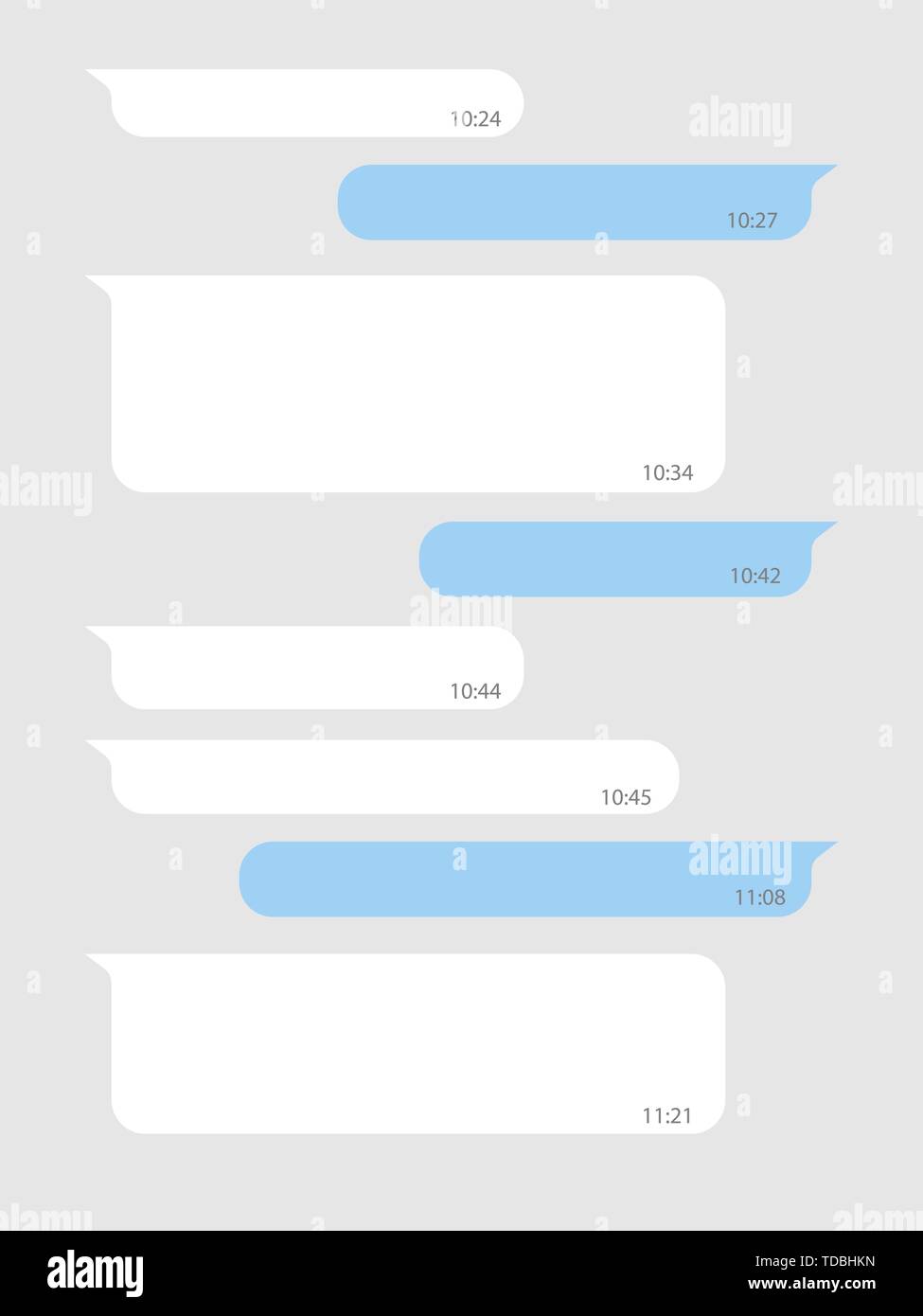 Social network chat speech bubble . Template for your design Stock ...