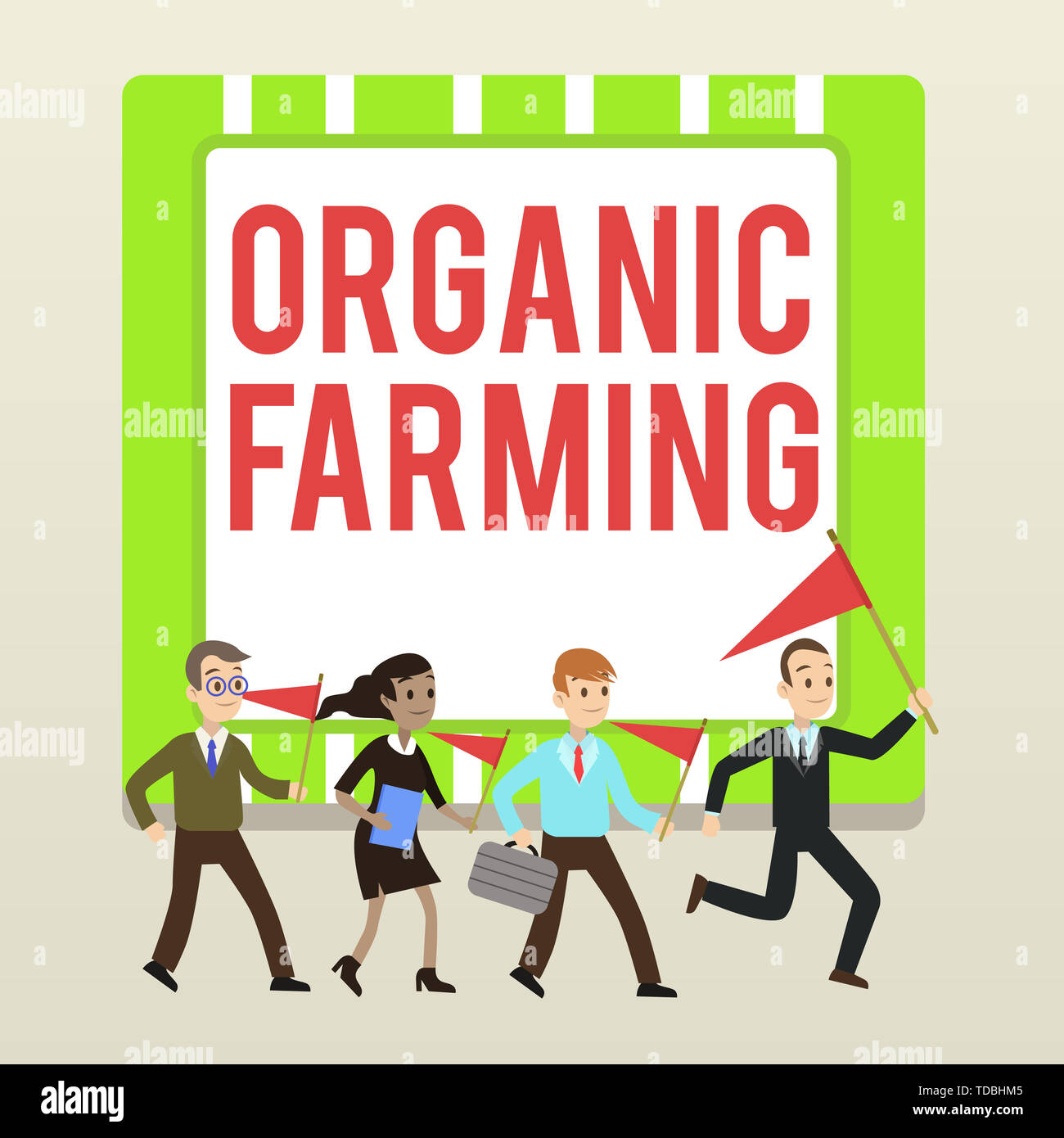 Handwriting text writing Organic Farming. Conceptual photo an ...