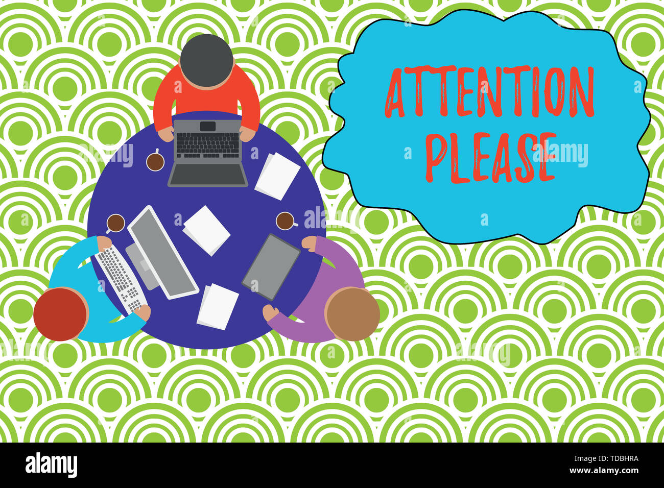 Text sign showing Attention Please. Business photo showcasing Asking ...