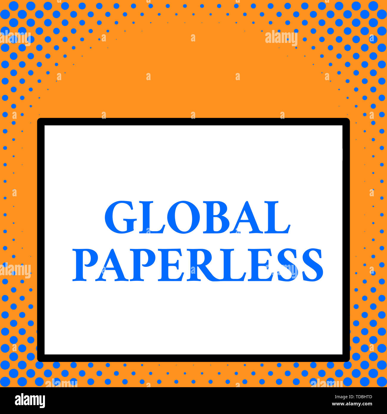 Writing Note Showing Global Paperless Business Concept For Going For Technology Methods Like