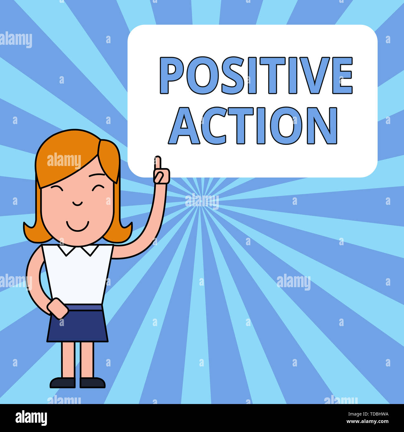 Writing note showing Positive Action. Business concept for doing good ...