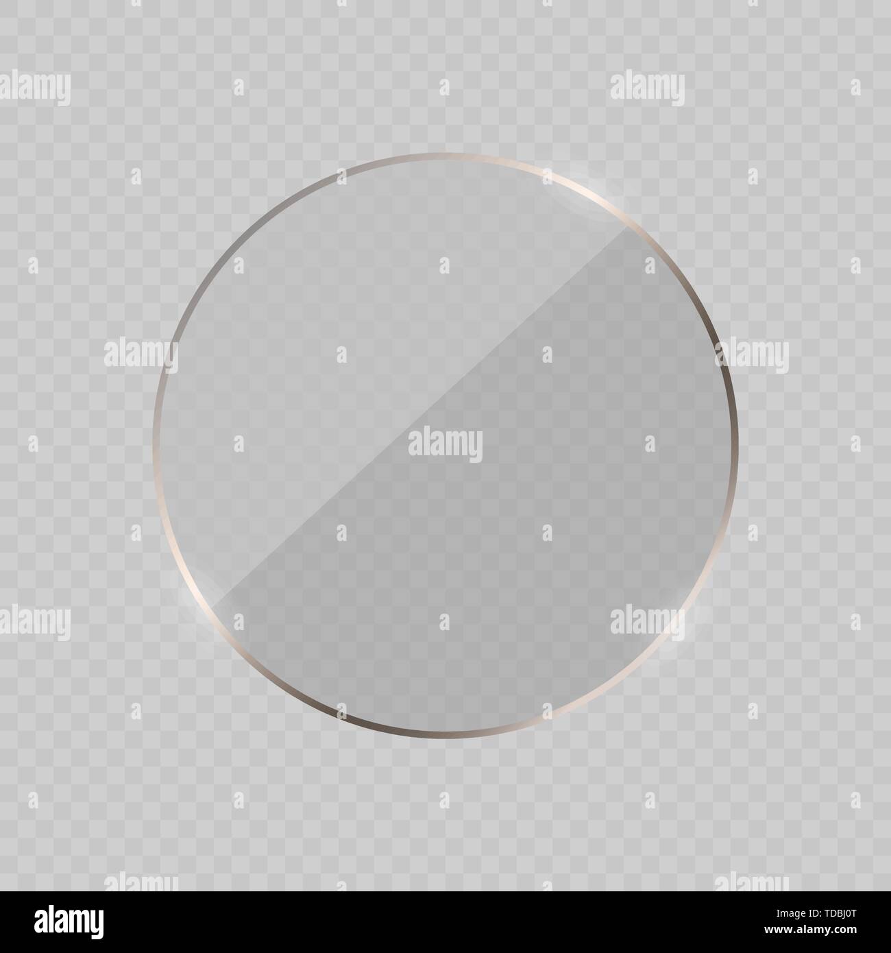 Glare glass frame on transparent background . Template for your design ...