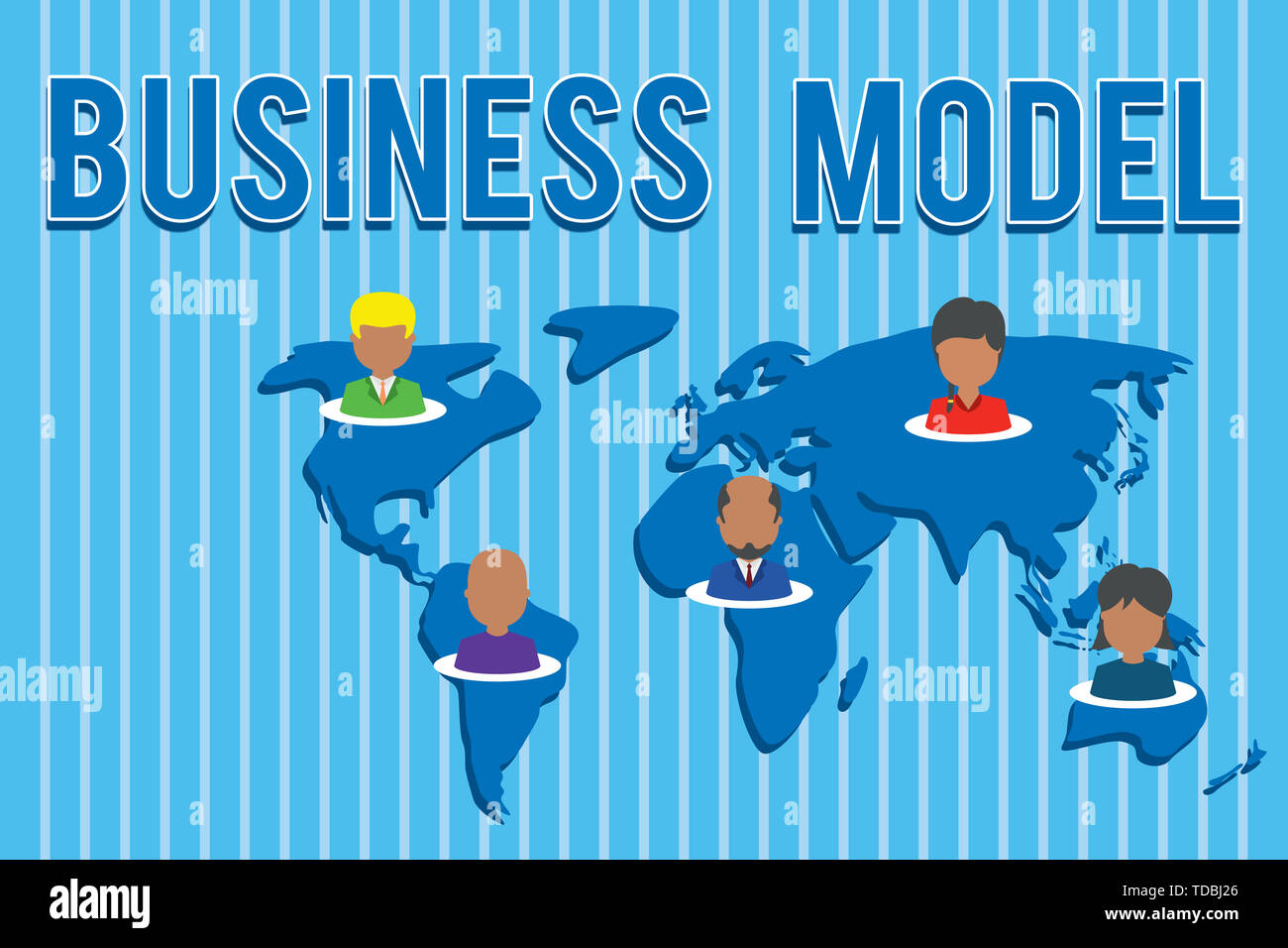 Conceptual hand writing showing Business Model. Concept meaning ...
