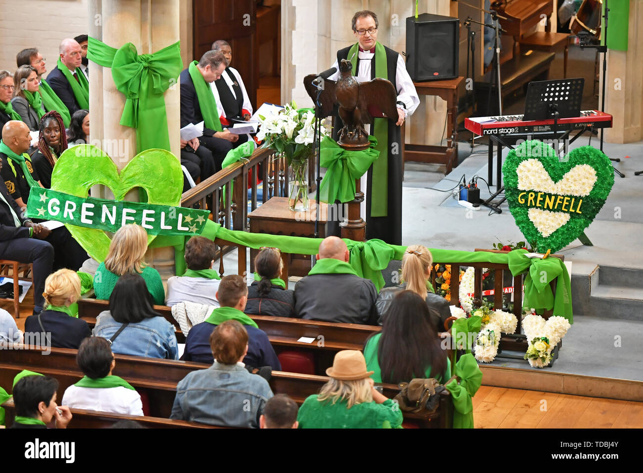 Dr Graham Tomlin, the Bishop of Kensington, speaks at a service of ...