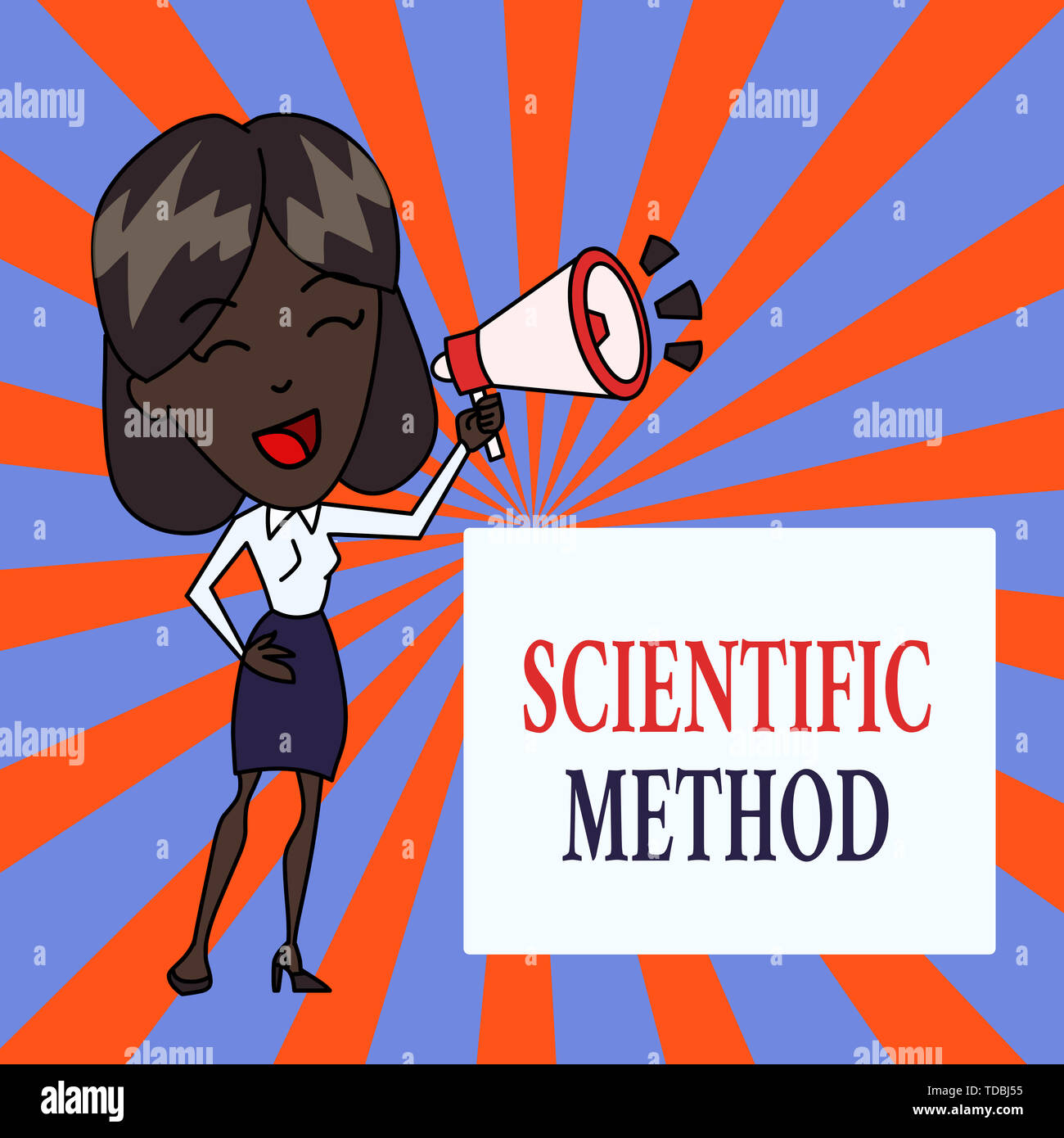Text sign showing Scientific Method. Business photo text Principles ...