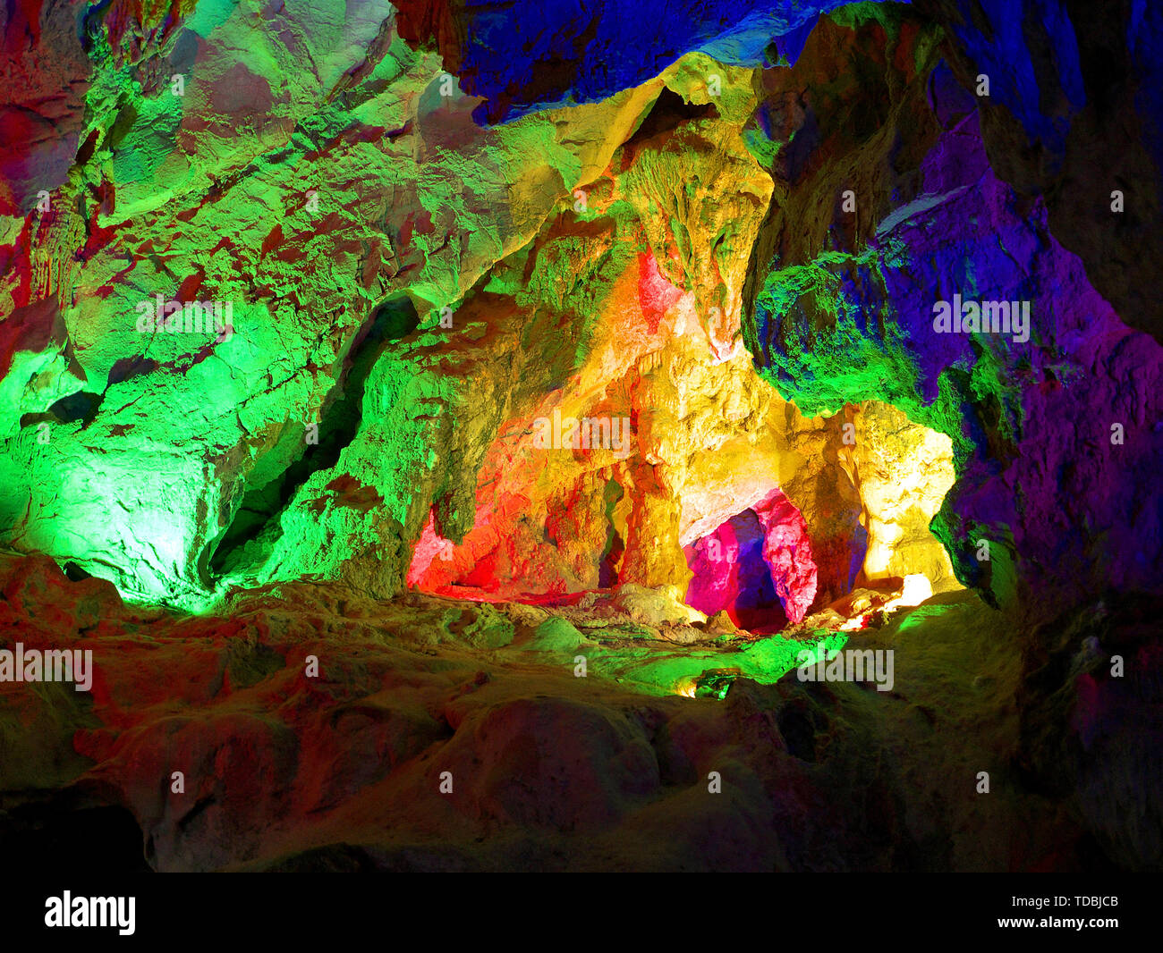 Landscape of Yinzi rock karst cave in Guilin Stock Photo - Alamy
