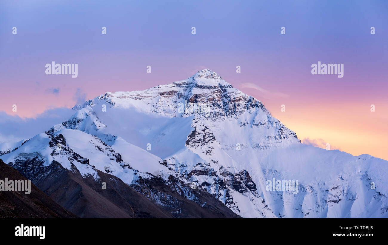 Mount Everest Reserve Outdoor Sunset Remote Natural Beauty Power ...