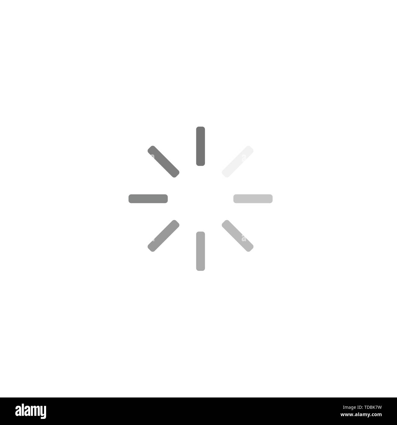 Loading icon sign isolated on white background Stock Vector Image & Art ...