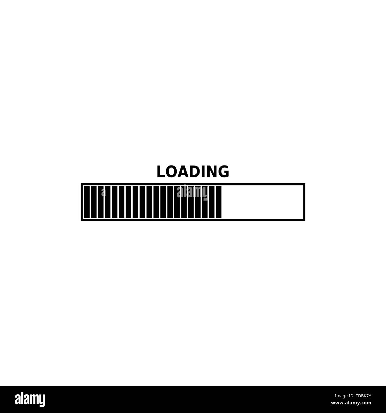 Loading bar icon. Vector eps10 illustration. Web Stock Vector Image ...