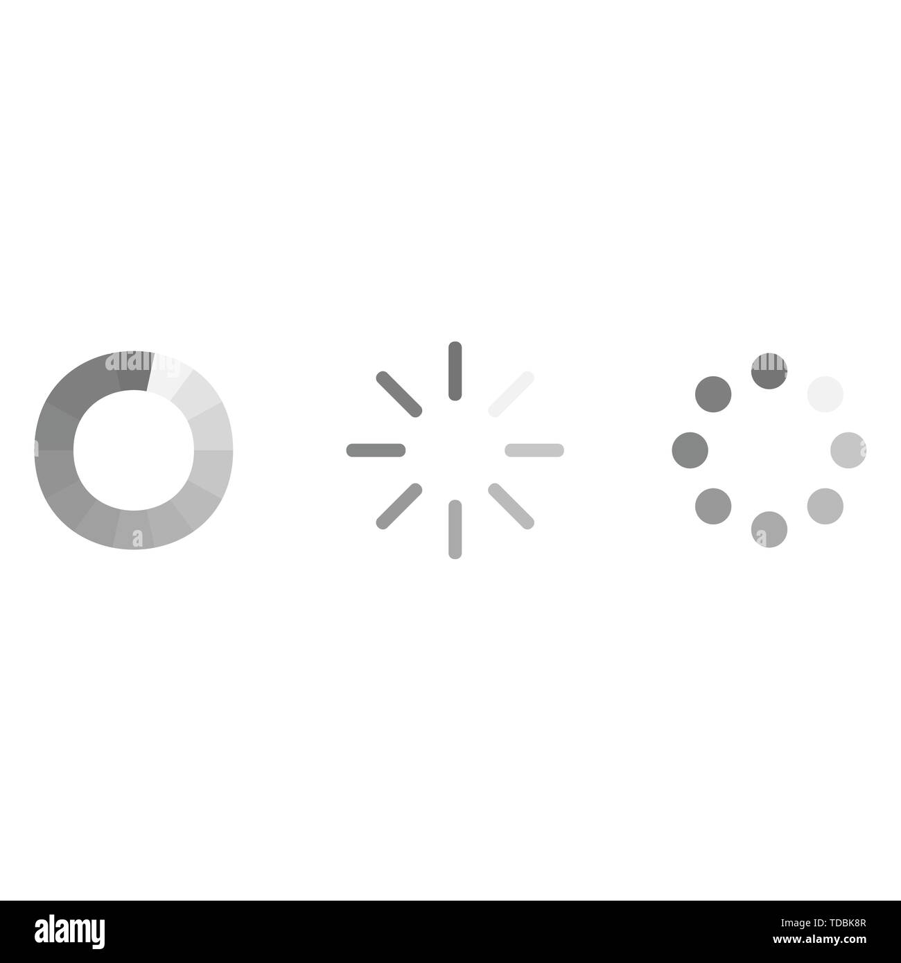 Loading icon sign isolated on white background Stock Vector Image & Art ...