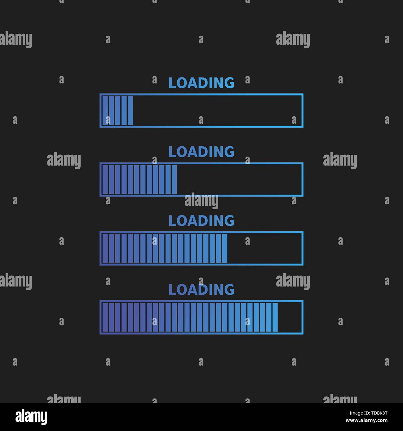Load bar progress gradient hi-res stock photography and images - Alamy