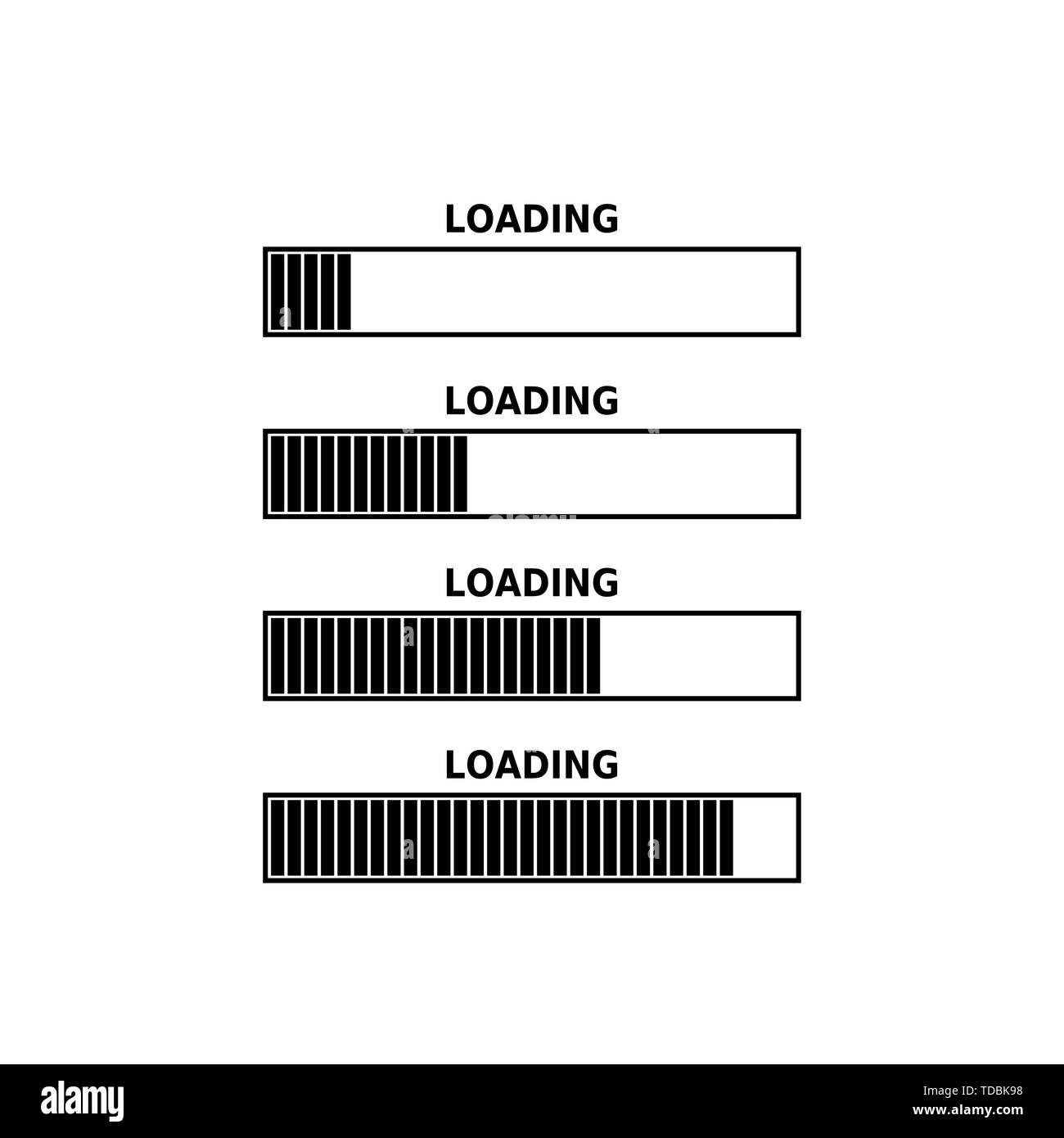 Loading bar icon. Vector eps10 illustration. Web Stock Vector Image ...