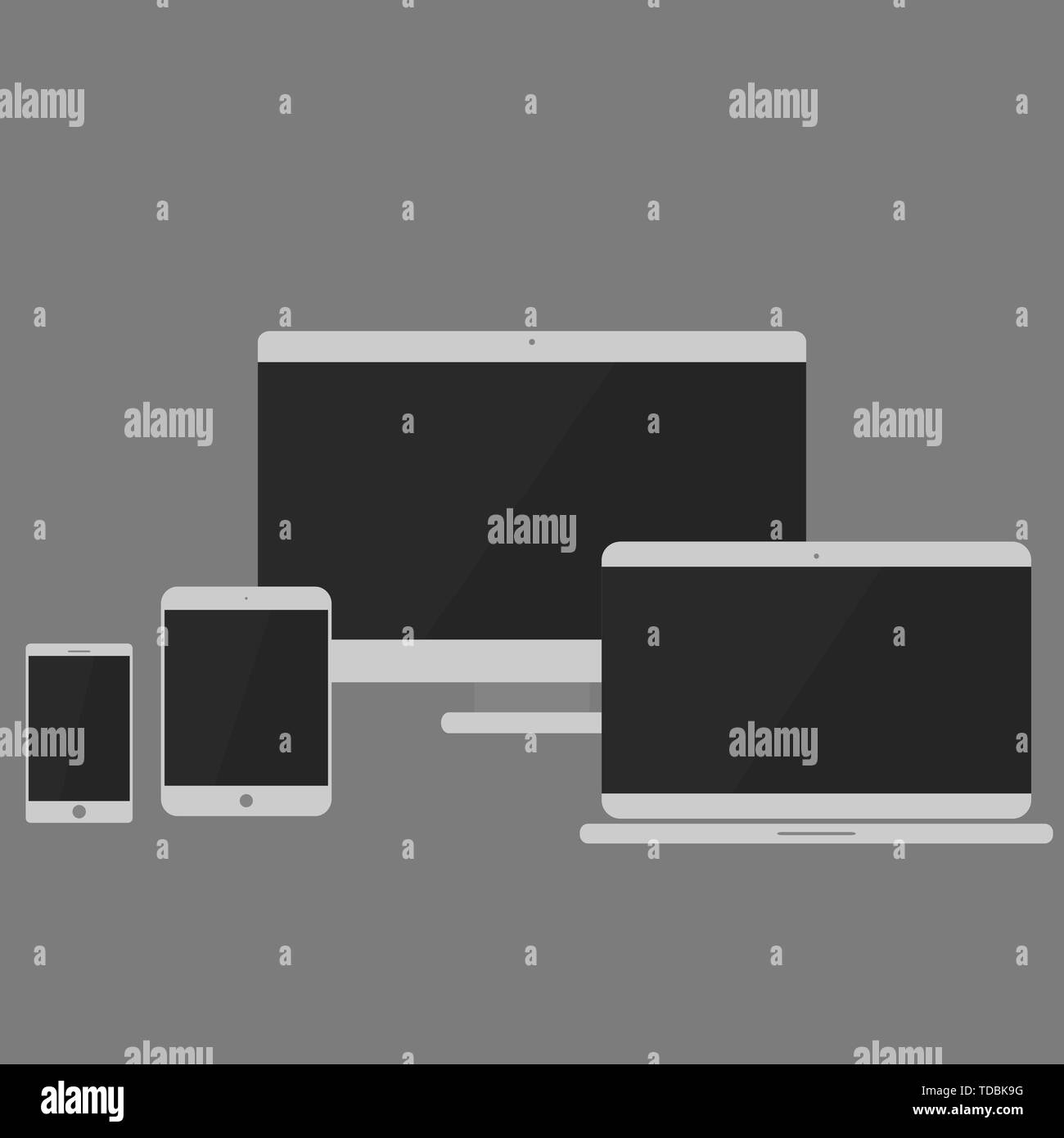 Electronic device icons set. Vector eps10 illustration Stock Vector ...