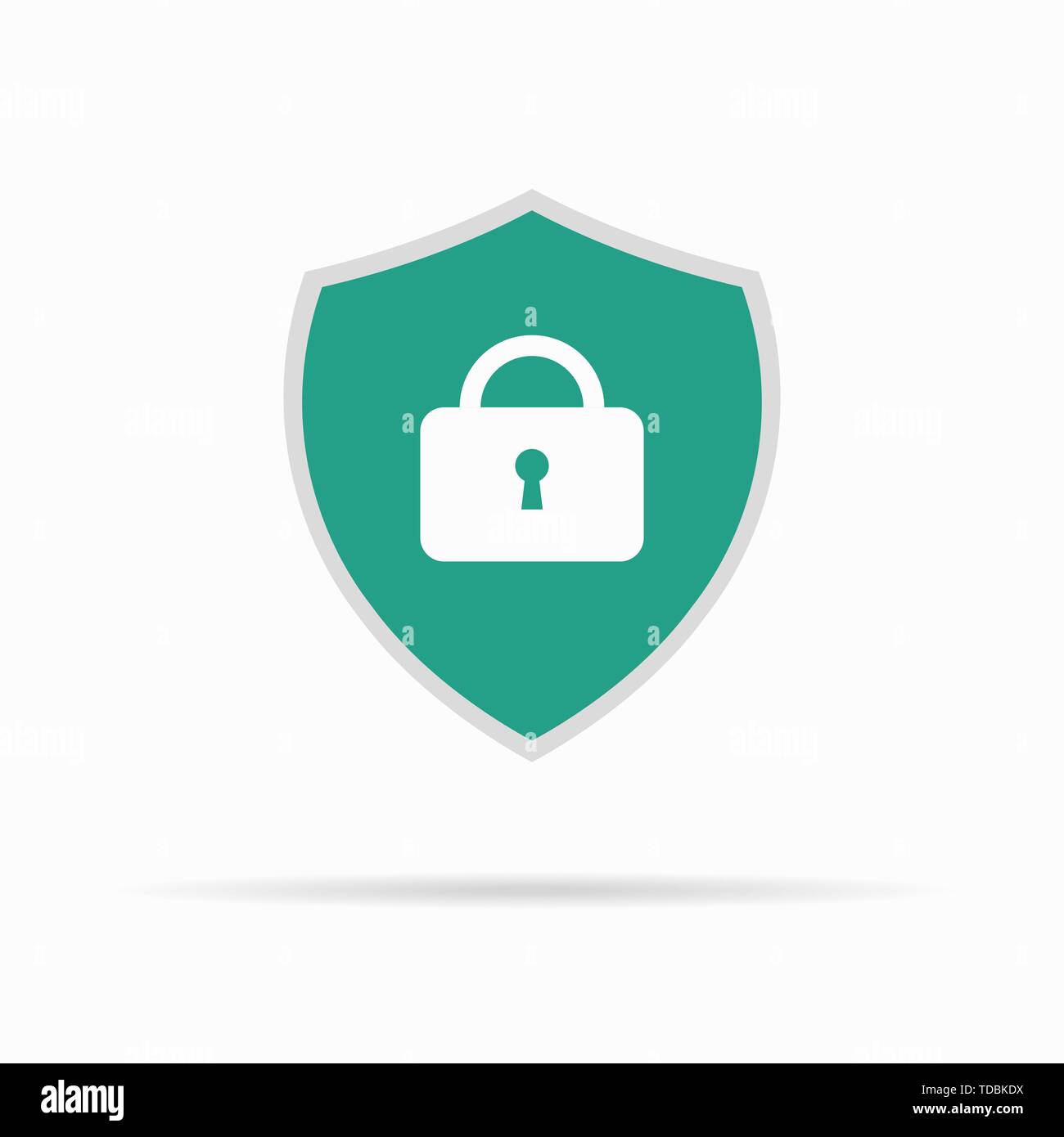 Secure icon sign isolated on white background Stock Vector Image & Art ...