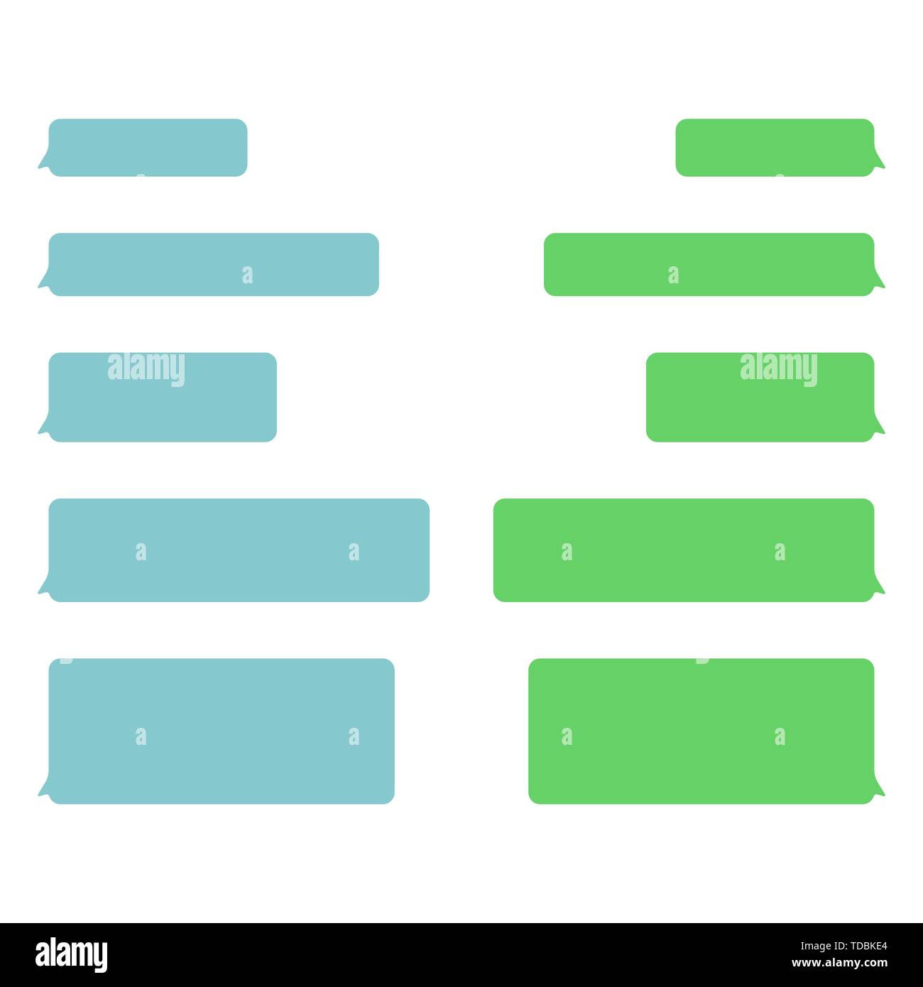 Chat bubble messages in phone. Vector eps10 Stock Vector Image & Art ...