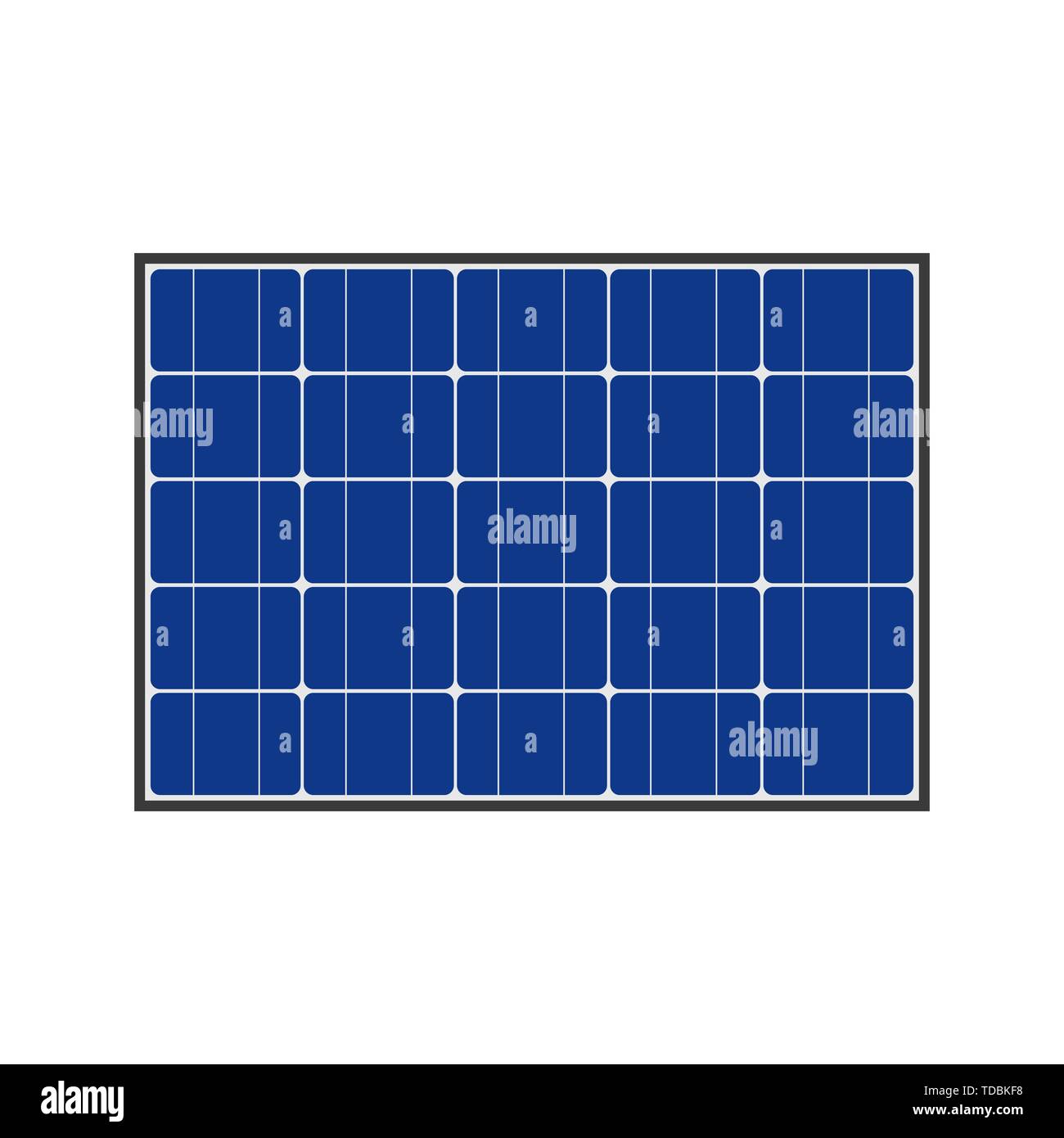 Solar panel sign isolated on white background Stock Vector Image & Art ...