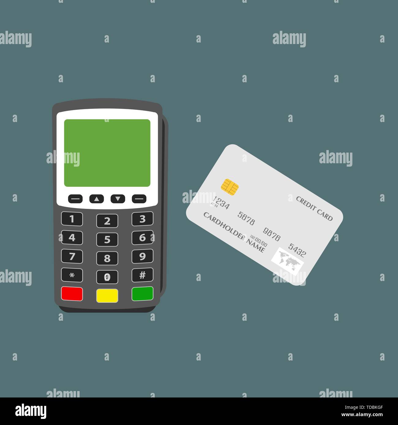 Pos terminal sign icon. Pay concept. Vector illustration Stock Vector ...