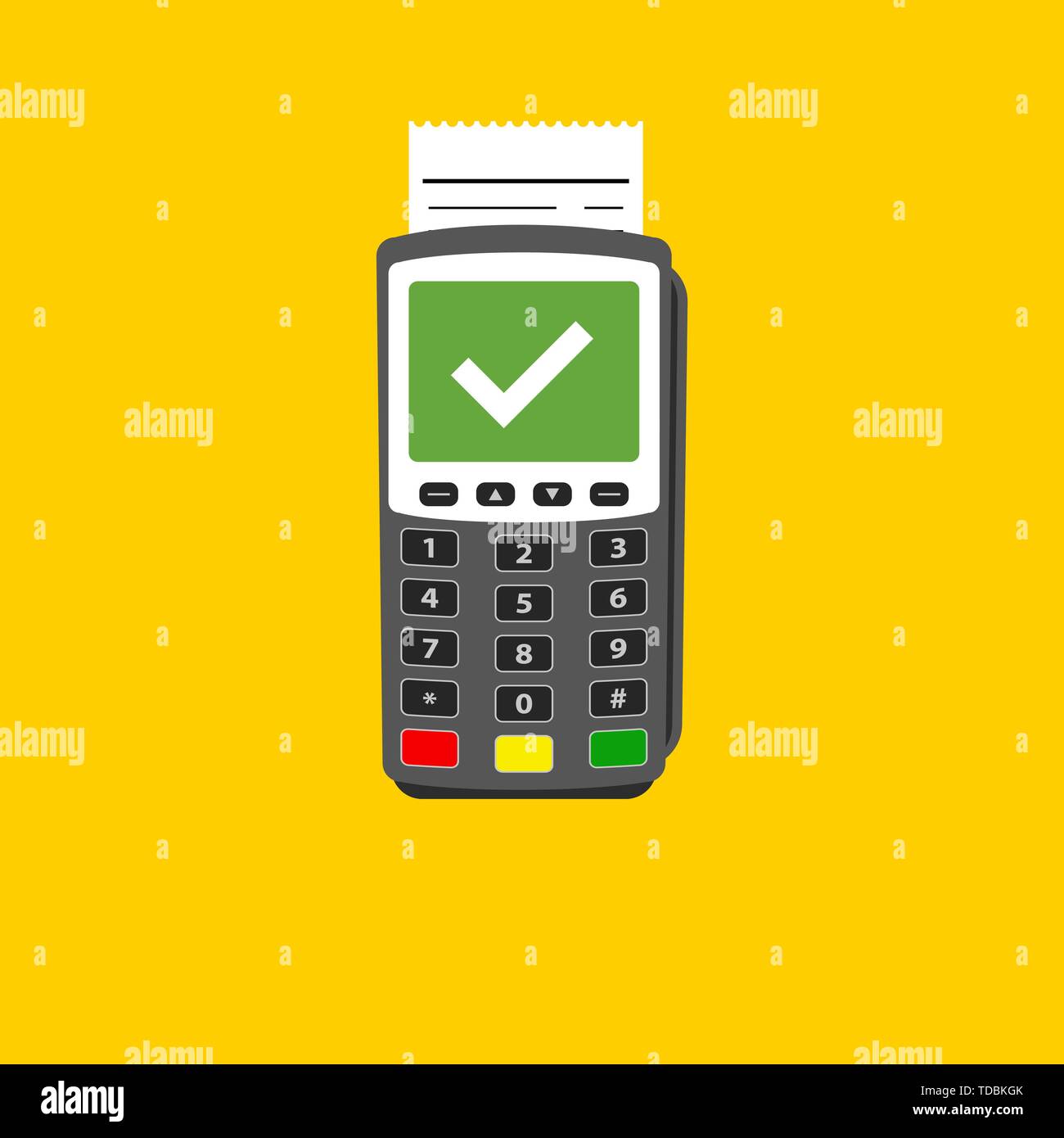 Pos terminal sign icon. Pay concept. Vector illustration Stock Vector ...