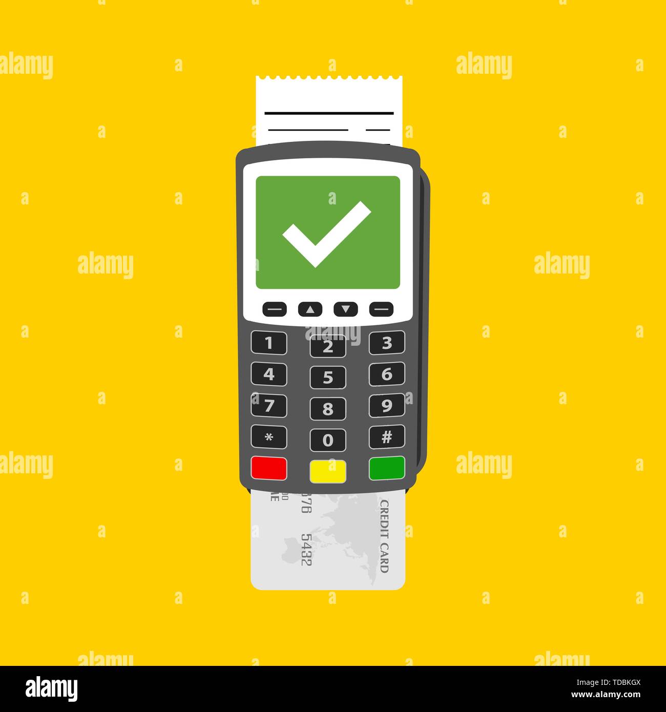 Pos terminal sign icon. Pay concept. Vector illustration Stock Vector ...