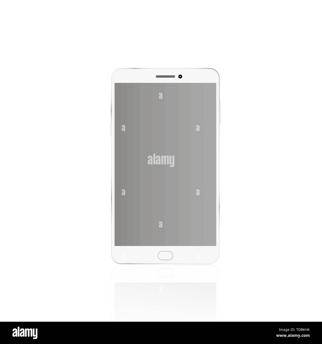 Mock up realistic smartphone with shadow. Vector Stock Vector Image ...