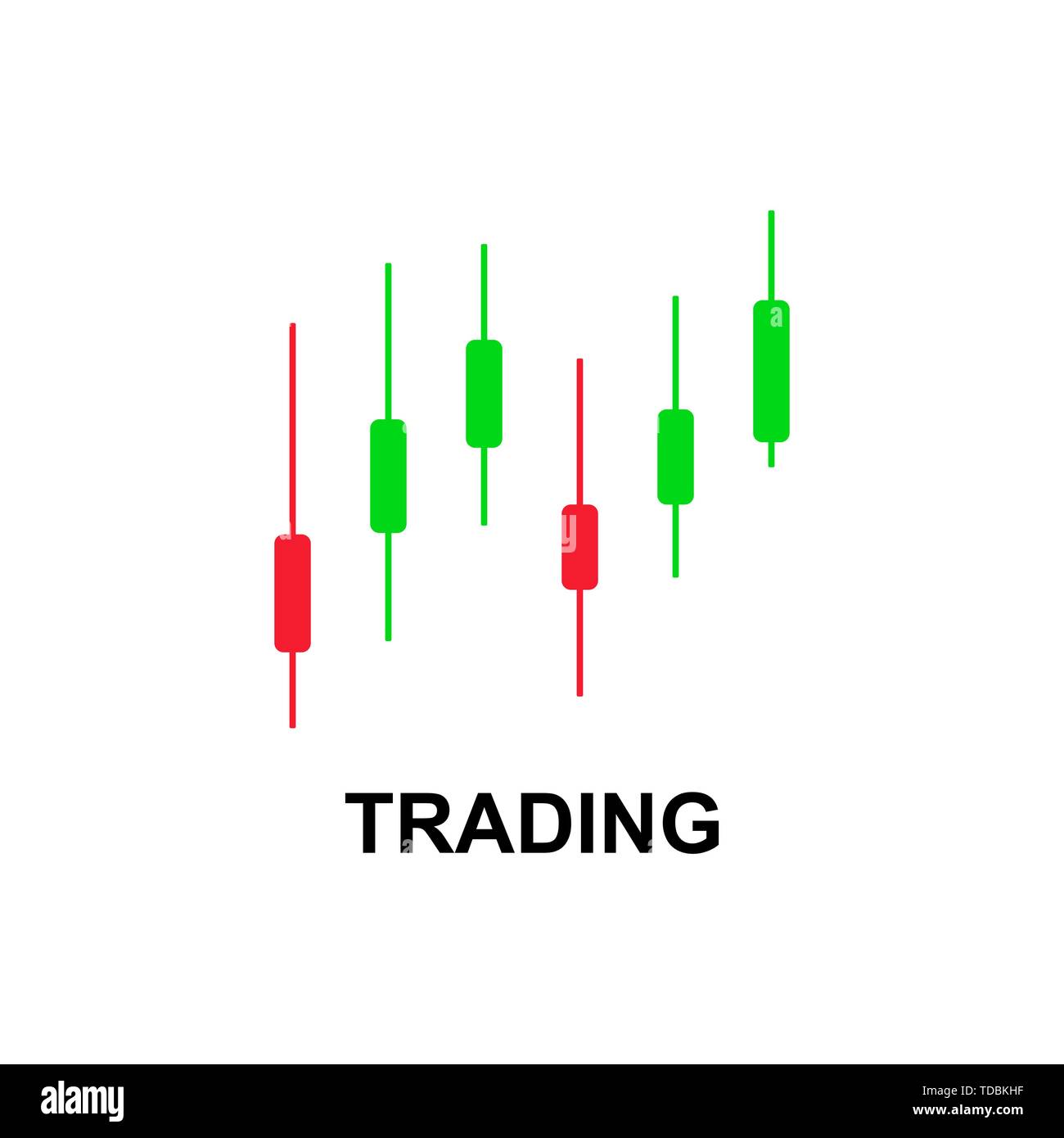 Trading concept sign isolated on white background Stock Vector Image ...