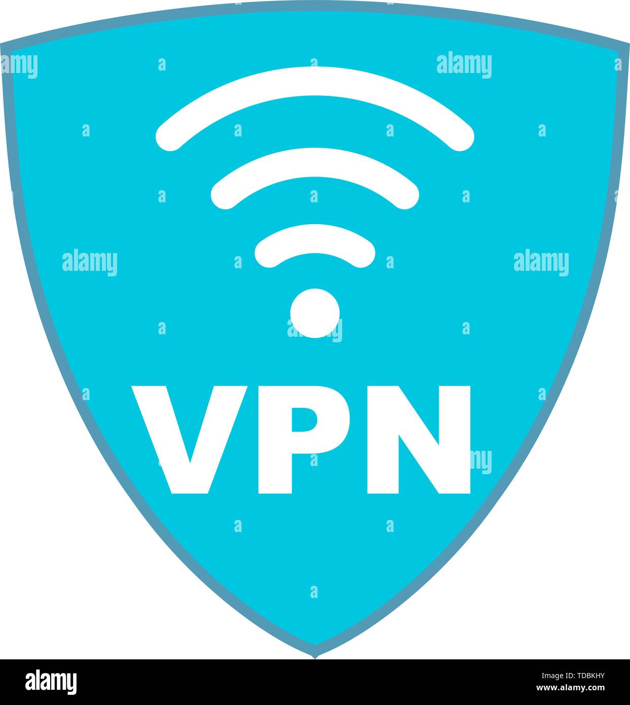 VPN icon sign isolated on background. Vector Stock Vector Image & Art ...