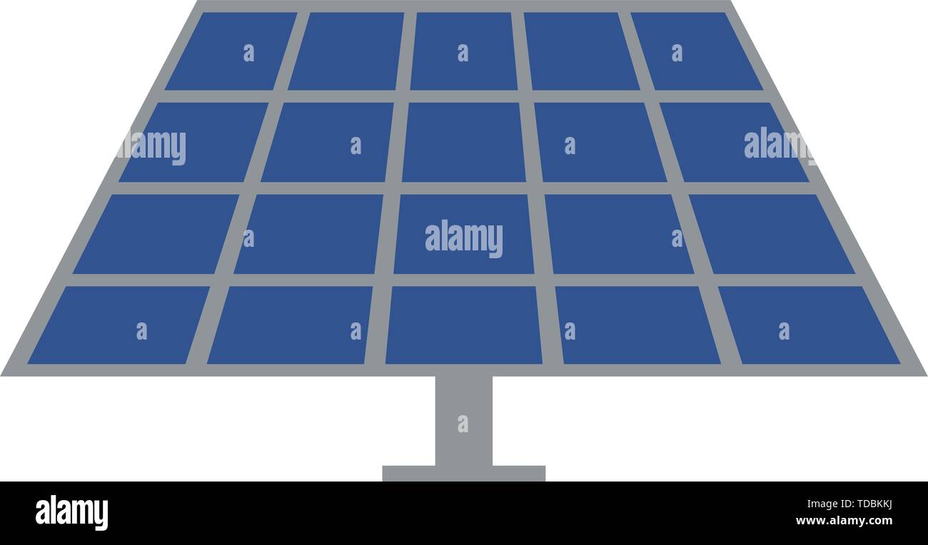 Solar panel sign isolated on white background Stock Vector Image & Art ...