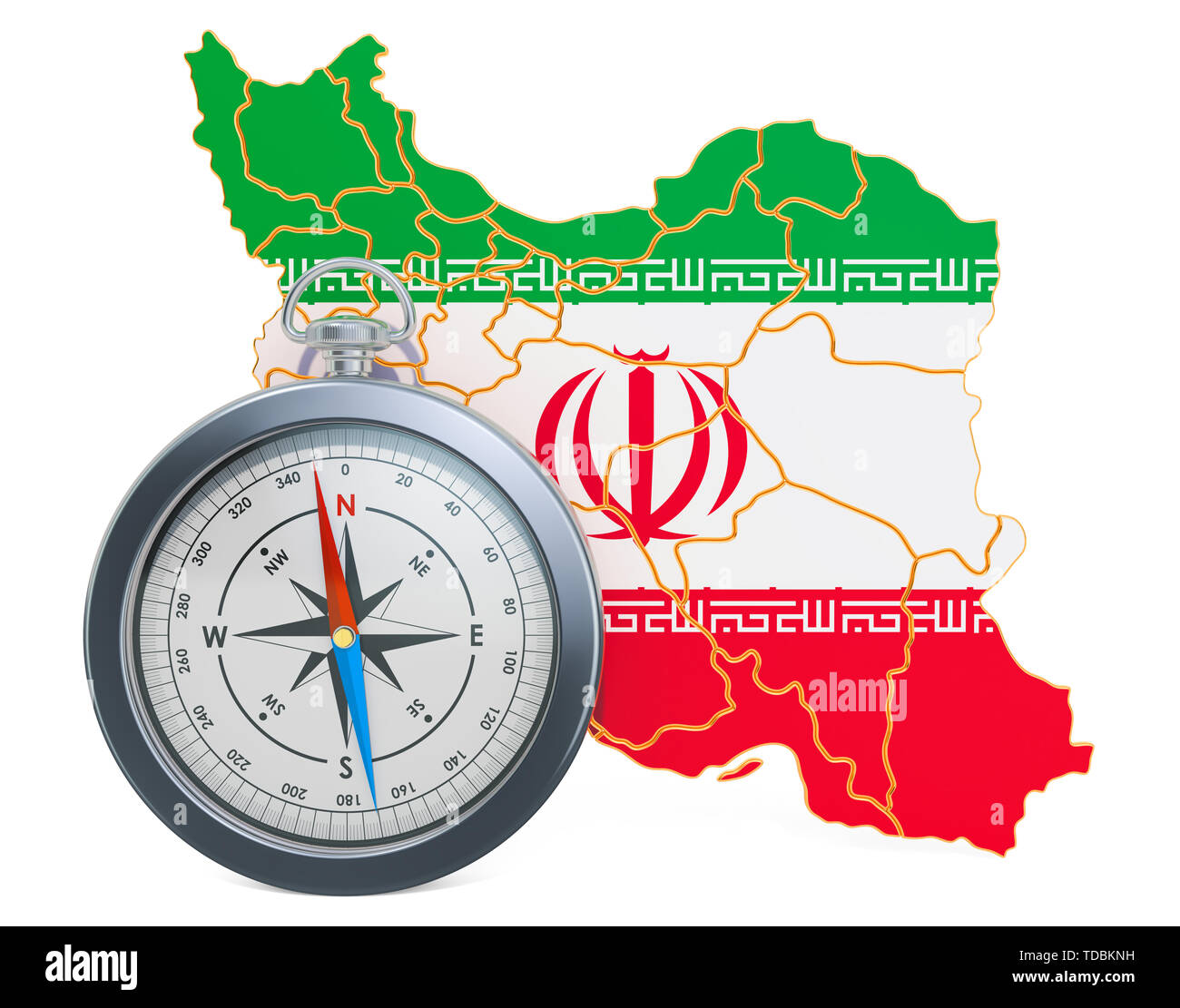 Travel or tourism in Iran concept. 3D rendering isolated on white ...