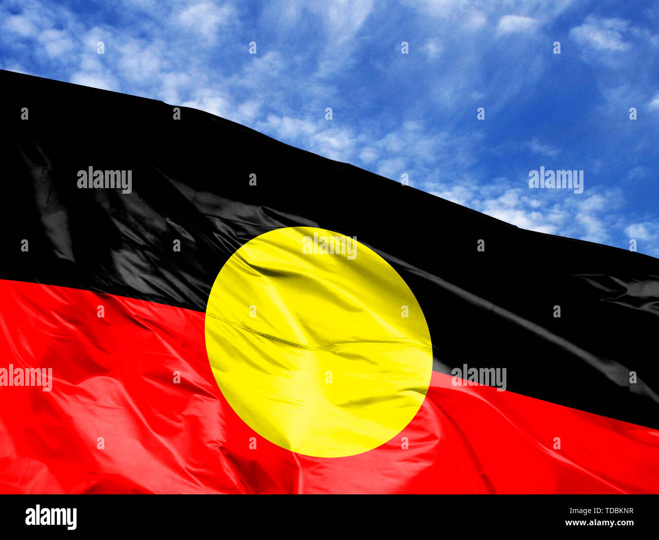 Close up aboriginal flag hi-res stock photography and images - Alamy