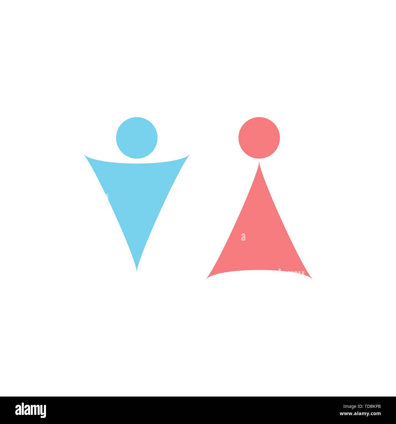Men and woman icons logo. Vector eps10 Stock Vector Image & Art - Alamy