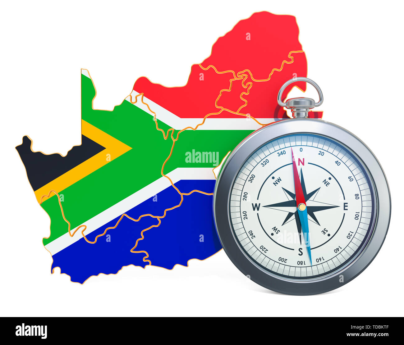 Map and compass africa hi-res stock photography and images - Alamy