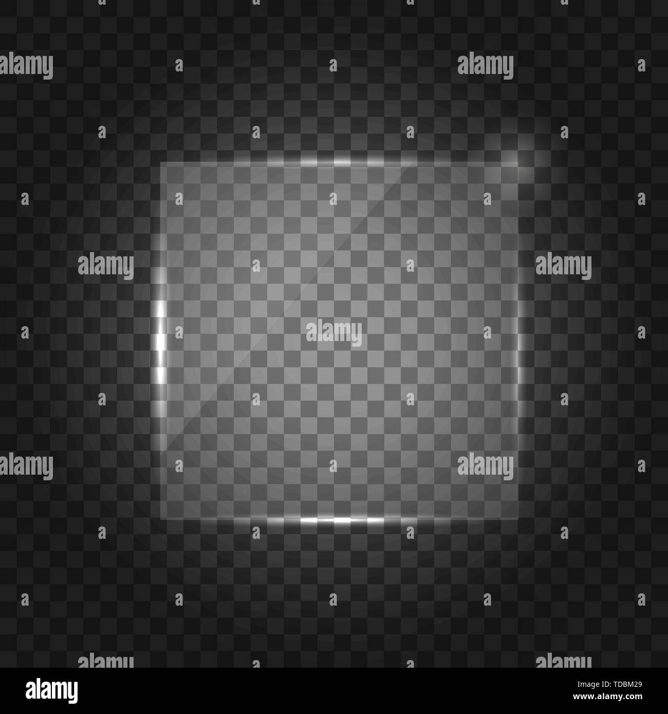 Glass banner with light effect. Abstract background Stock Vector Image ...