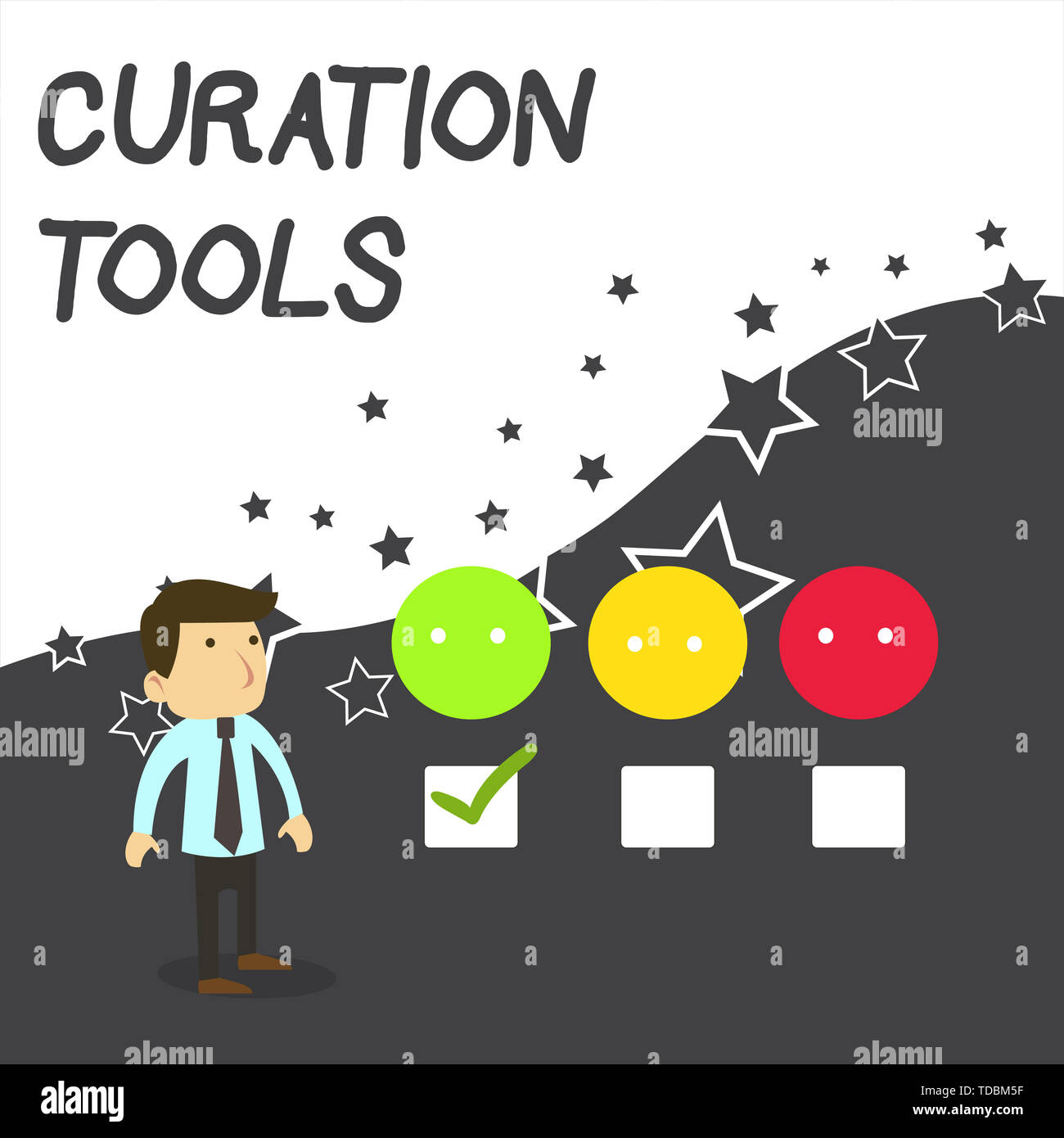 Text sign showing Curation Tools. Business photo text Software used in ...