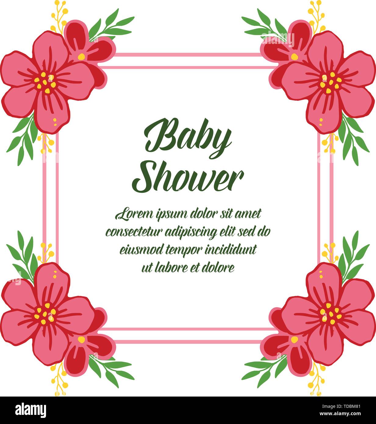 Vector illustration various cute wreath frame for decorative of card ...