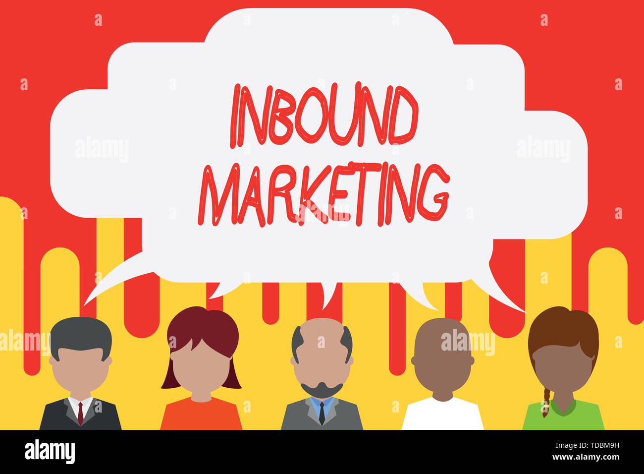 Handwriting Text Inbound Marketing Conceptual Photo Process Of Attracting The Attention Of