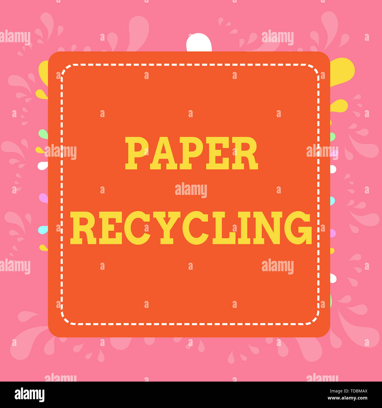 Writing note showing Paper Recycling. Business concept for Using the ...