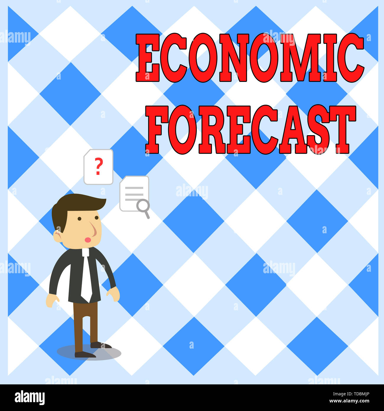 Handwriting text writing Economic Forecast. Conceptual photo Process of ...