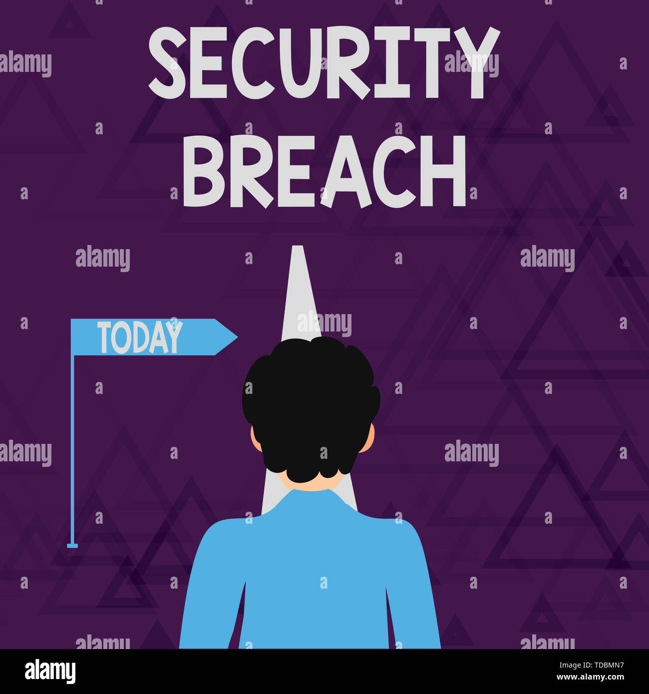 Writing note showing Security Breach. Business concept for incident ...